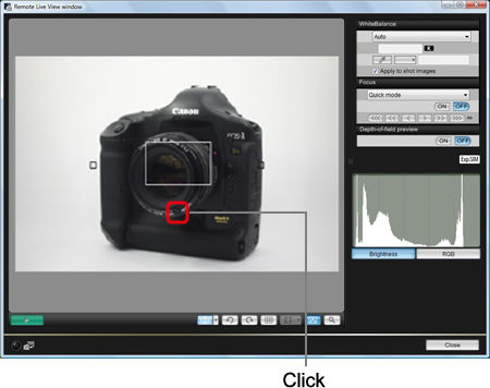 Using EOS Utility to Change the AF Mode and Use the Remote Live View Function to Shoot Still ...