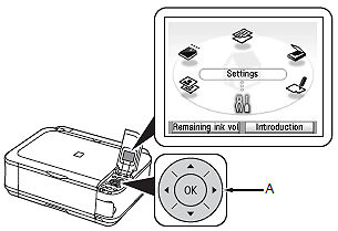 Setup the MP560 for use over a wireless LAN using Wi-Fi Protected Setup ...