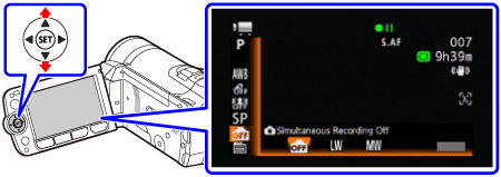 Taking Photos while Recording Movies (Simultaneous Recording) with the ...