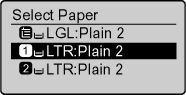 Set the paper Type to Plain, Plain 2, Recycled, or Color