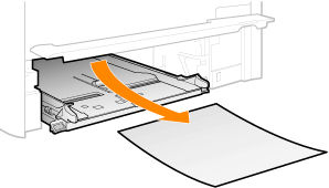 Removing Paper Jams in the Manual Feed Slot (MF8050Cn)