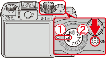 Setting the Camera to Portrait Mode using the PowerShot S90.