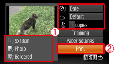 How to Direct Print using the PowerShot SD1400 IS.