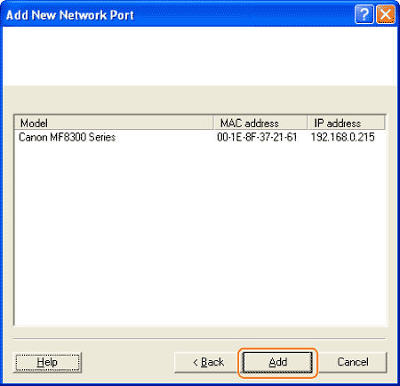 Port Settings to Print in a TCP/IP Environment (Windows)