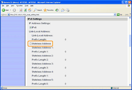 Setting the IP Address.