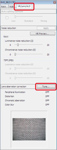 How to correct Image Distortions and Color Blur (Lens Aberration Correction Function of Digital ...