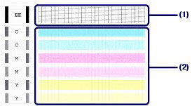 Printing the nozzle check pattern / Cleaning The Print Head Nozzles ...
