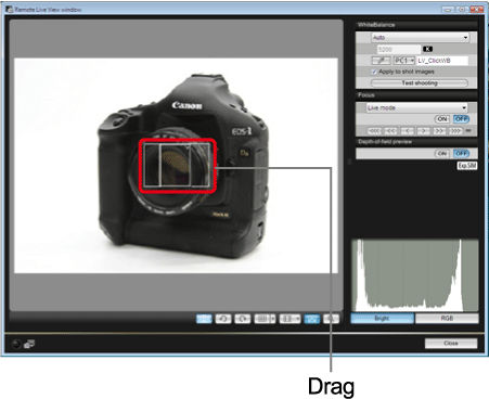 Using the Remote Live View Function in EOS Utility to Shoot Still ...