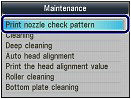 Printing the Nozzle Check Pattern MX870