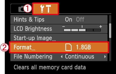 Formatting a Memory Card