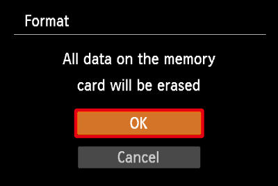 Formatting (initializing) memory cards using the PowerShot A3000 IS.