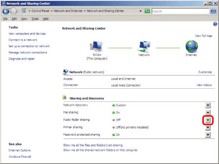 Setting Shared Folder (Windows Server 2008) (MF9200 Series)