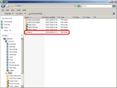 Setting Shared Folder (Windows Server 2008) (MF9200 Series)