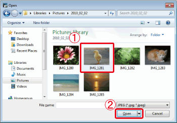 Upload images to memory card in camera using Camera Window 8