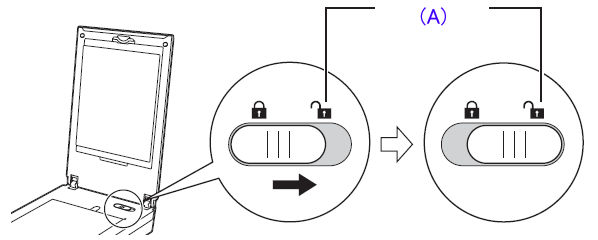 Unlock the Scanning Unit (9000F Mark II)