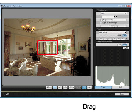 Using the Remote Live View Function in EOS Utility to Shoot Still ...