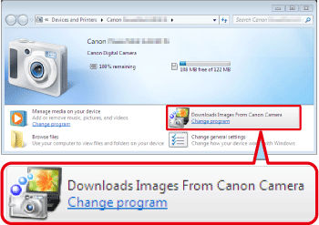 Uploading images to the camera using ZoomBrowser EX version 6.5.