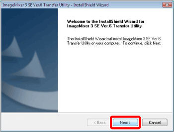 Procedure for installing PIXELA ImageMixer 3 SE Ver.6