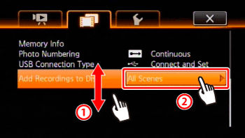 Creating DVDs (high-definition or standard-definition) using the DW-100 ...