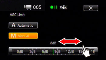 Using the AGC limit feature on the VIXIA HF M30 series