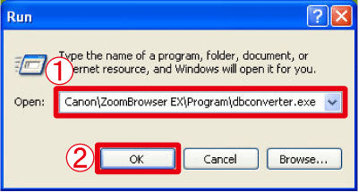 Using a new [ZoomBrowser EX] version to browse images that were ...