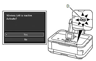 Setup MG6120 Wirelessly with WPS (Wi-Fi Protected Setup) - Windows