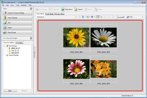 Printing a Single Image on a Single Page (ZoomBrowser EX 6.x)