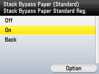 Setting the Paper size and Type For the Stack Bypass Tray (MF9200 Series)