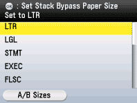 Loading Paper in the Stack Bypass Tray (MF9200 Series)