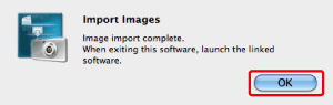 Importing Images (CameraWindow Ver8.3 / Mac OS X).
