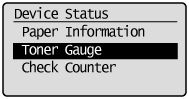 Checking the Toner Level (MF5900 Series)