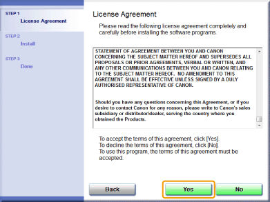 Installing Driver / Software (Network Connection) (MF4570)