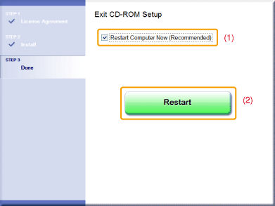 Installing Driver / Software (Network Connection) (MF4570)
