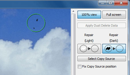 How to erase dust spots in an image with Digital Photo Professional Ver ...