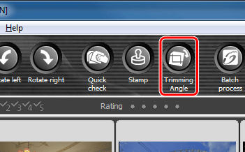 How do I trim an image using Digital Photo Professional Ver.3.10?