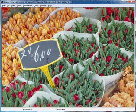 How do I trim an image using Digital Photo Professional Ver.3.11 - 3.12?