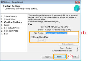 Installing Driver / Software (Network Connection) (MF4570)