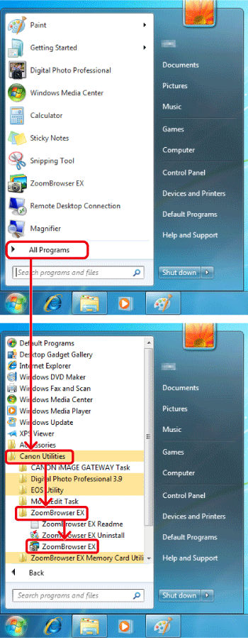 Editing movies with ZoomBrowser EX Ver6.7.