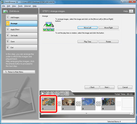Editing movies with ZoomBrowser EX Ver6.7.