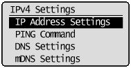 Setting the IP Address (IPv4)(MF4570)