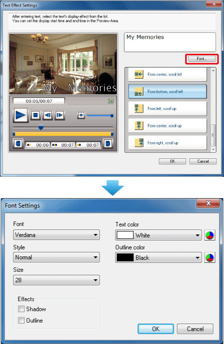 Editing movies with ZoomBrowser EX Ver6.7.