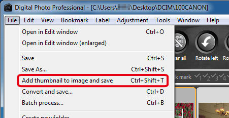 Saving images that were edited with Digital Photo Professional Ver. 3. ...