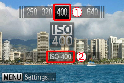 Setting ISO speed (PowerShot G12)