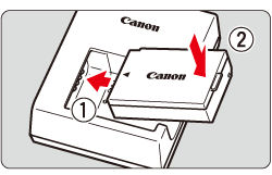 Battery Charging Procedure and Charging Time (EOS REBEL T5/EOS 1200D)