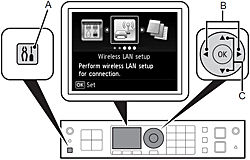 Setup the MX420 for use over a Wireless LAN - WPS (WiFi protected setup ...