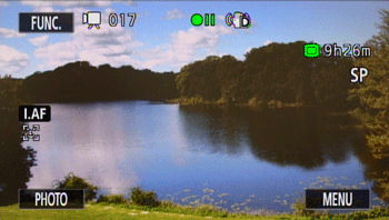 Turning on-screen displays on and off with the XA10 and VIXIA HF G10