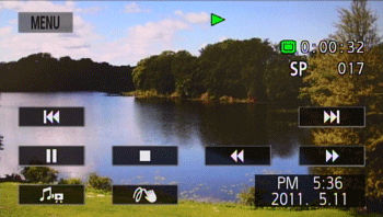 Turning on-screen displays on and off with the XA10 and VIXIA HF G10