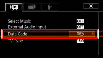 Turning on-screen displays on and off with the XA10 and VIXIA HF G10