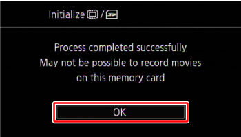 Do I need to initialize memory cards? (VIXIA HF G20 / LEGRIA HF G25)
