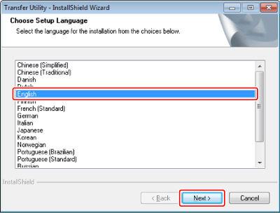 Installing PIXELA Transfer Utility